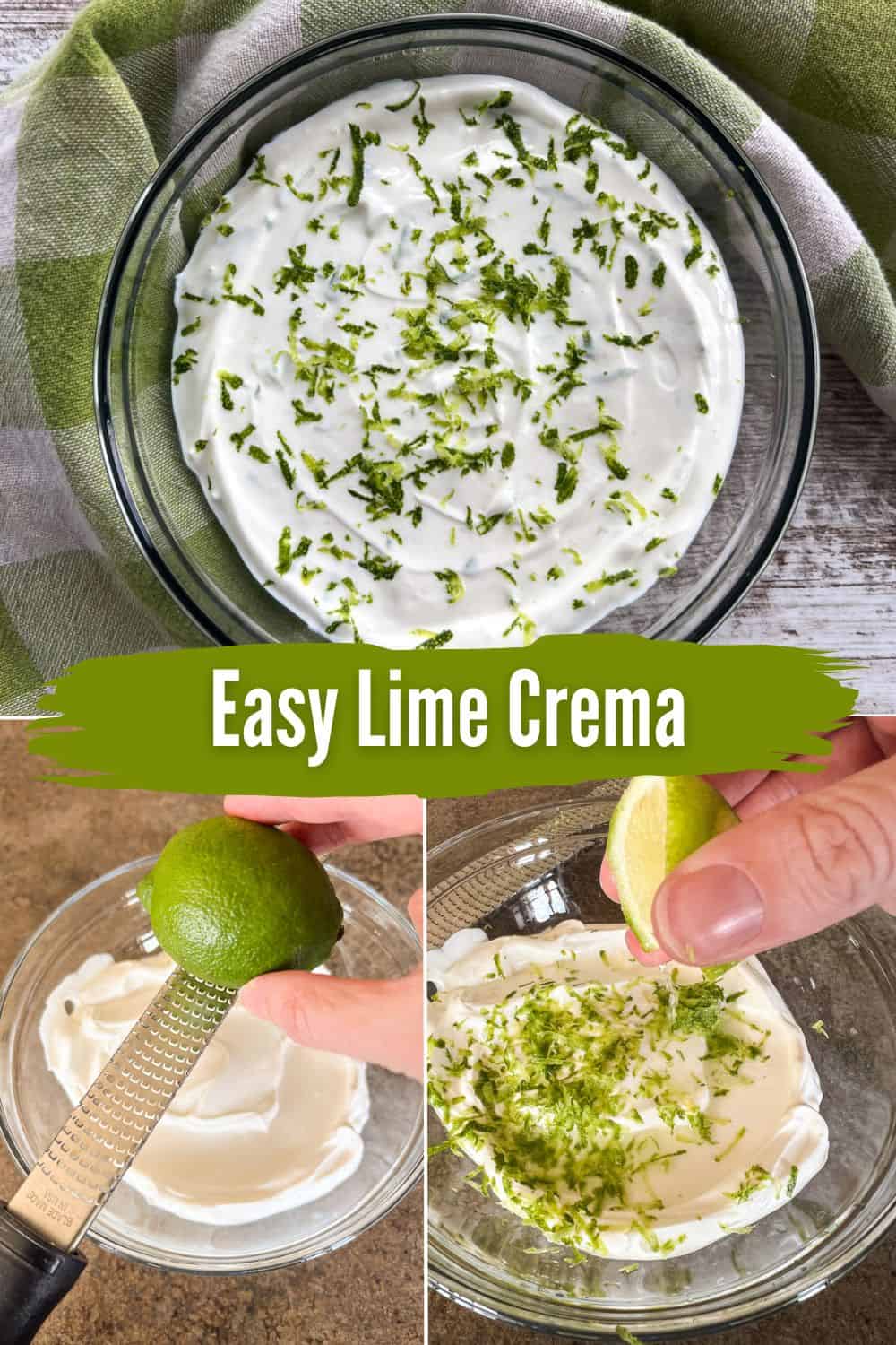 Easy Lime Crema Sauce | Loveable Lemons