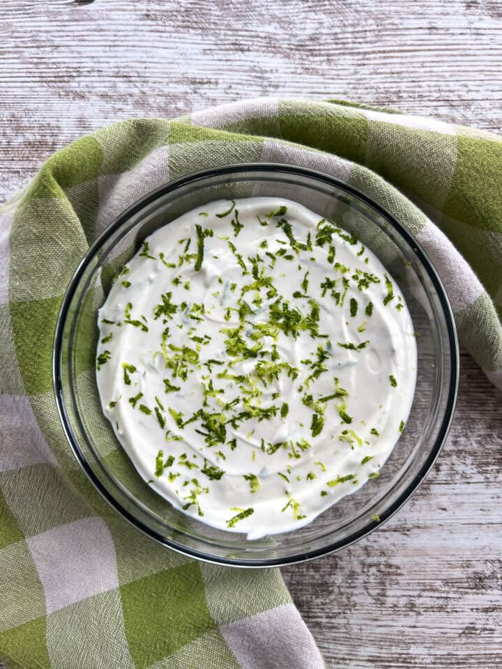 Easy Lime Crema Sauce | Loveable Lemons