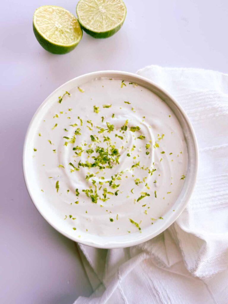 Easy Lime Crema Recipe | Loveable Lemons