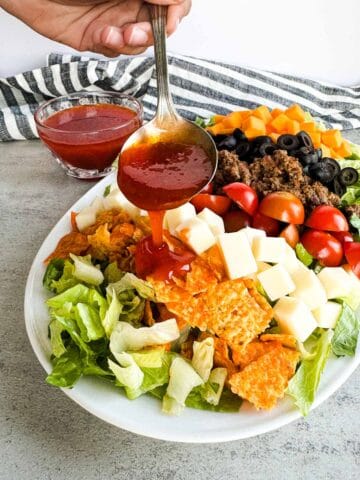 Taco Salad With Western Dressing | Loveable Lemons