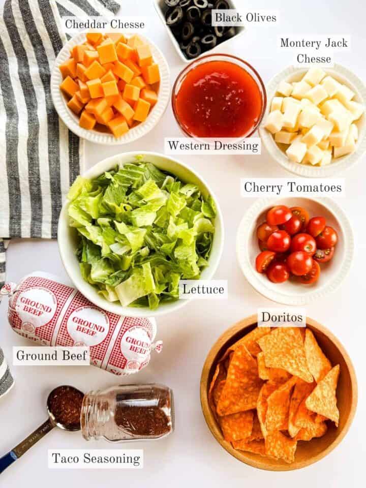Taco Salad With Western Dressing | Loveable Lemons