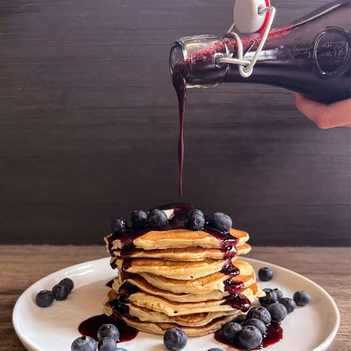 Homemade Blueberry Syrup From Frozen or Fresh Blueberries