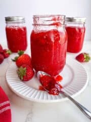 Strawberry Freezer Jam with Sure-Jell | Loveable Lemons