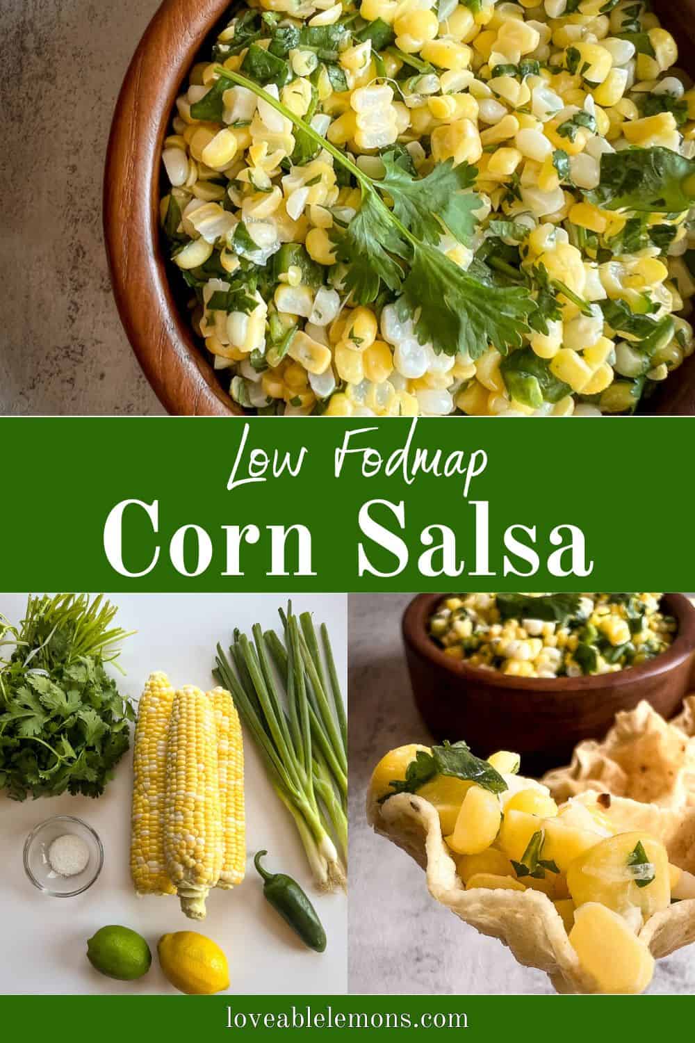 Low FODMAP Fresh Corn Salsa | Loveable Lemons