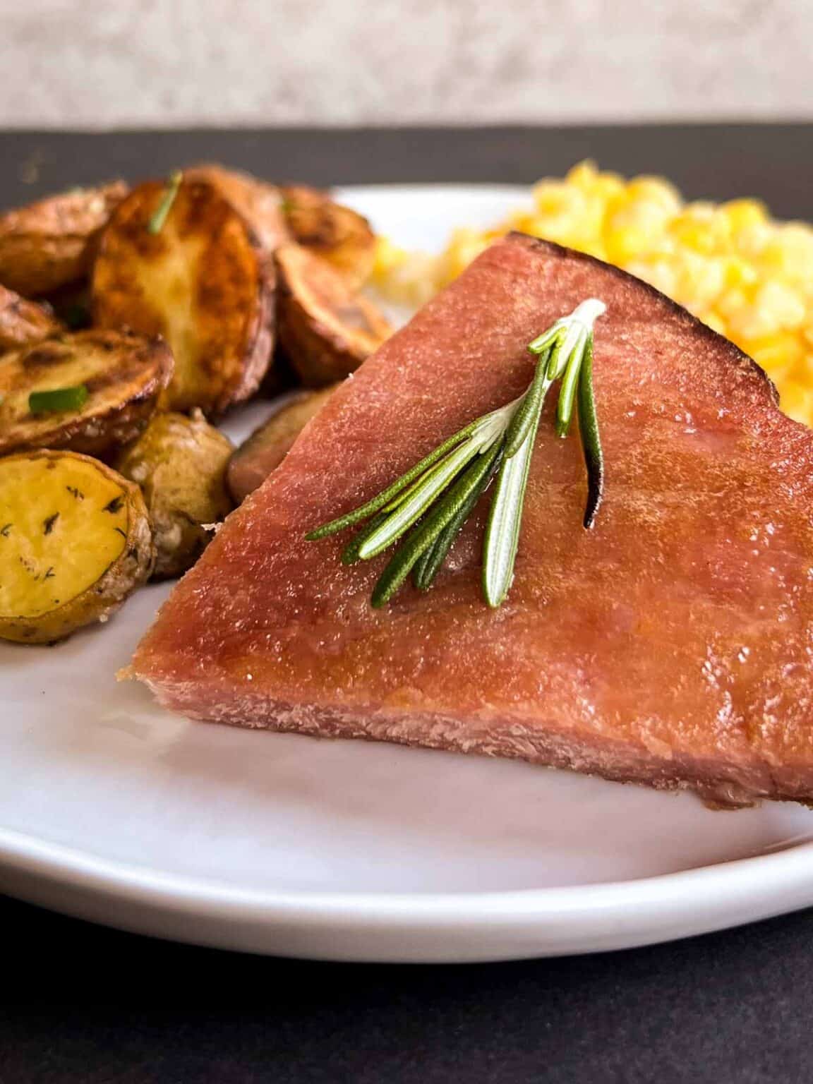 How to Cook Ham Steak in the Oven | Loveable Lemons