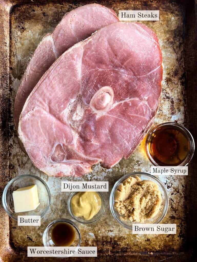 How to Cook Ham Steak in the Oven | Loveable Lemons