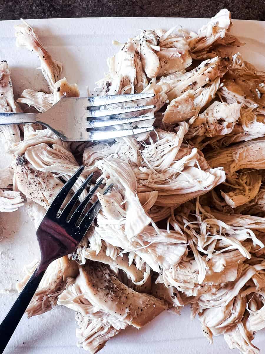 Easy Dutch Oven Shredded Chicken Breasts
