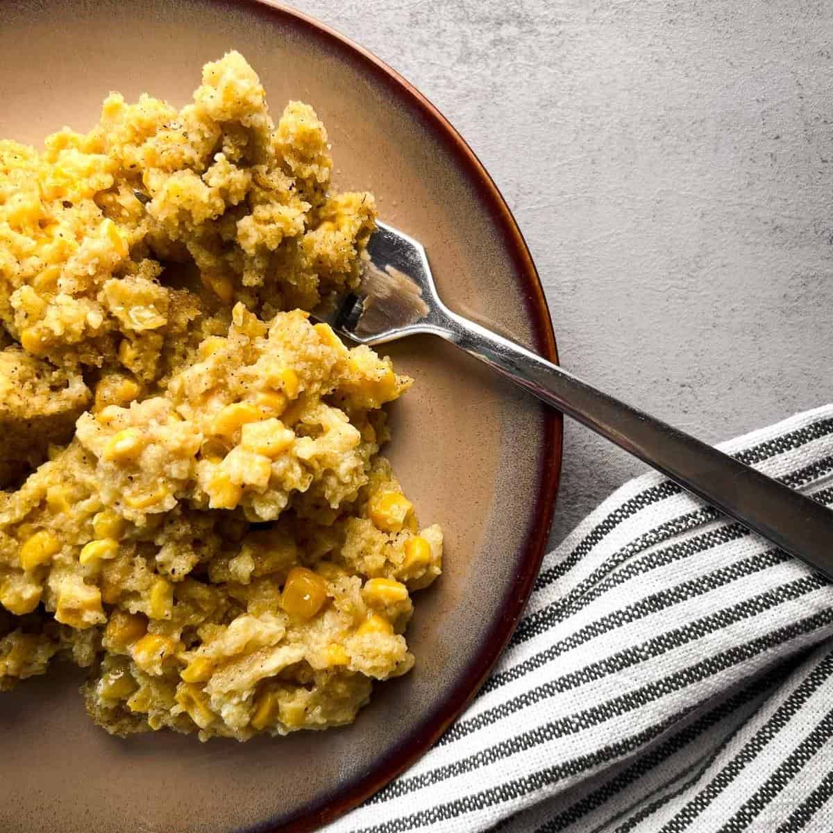 Slow Cooker Corn Casserole Without Jiffy Mix | Loveable Lemons