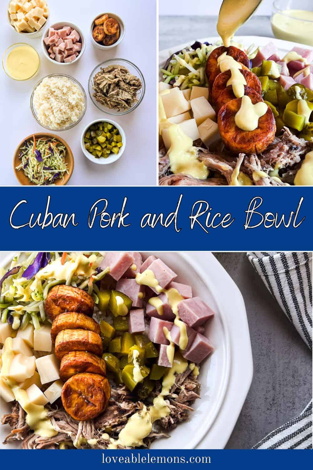 Cuban Pork And Rice Bowls | Loveable Lemons