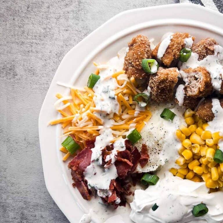Easy Loaded Mashed Potato Bowls | Loveable Lemons