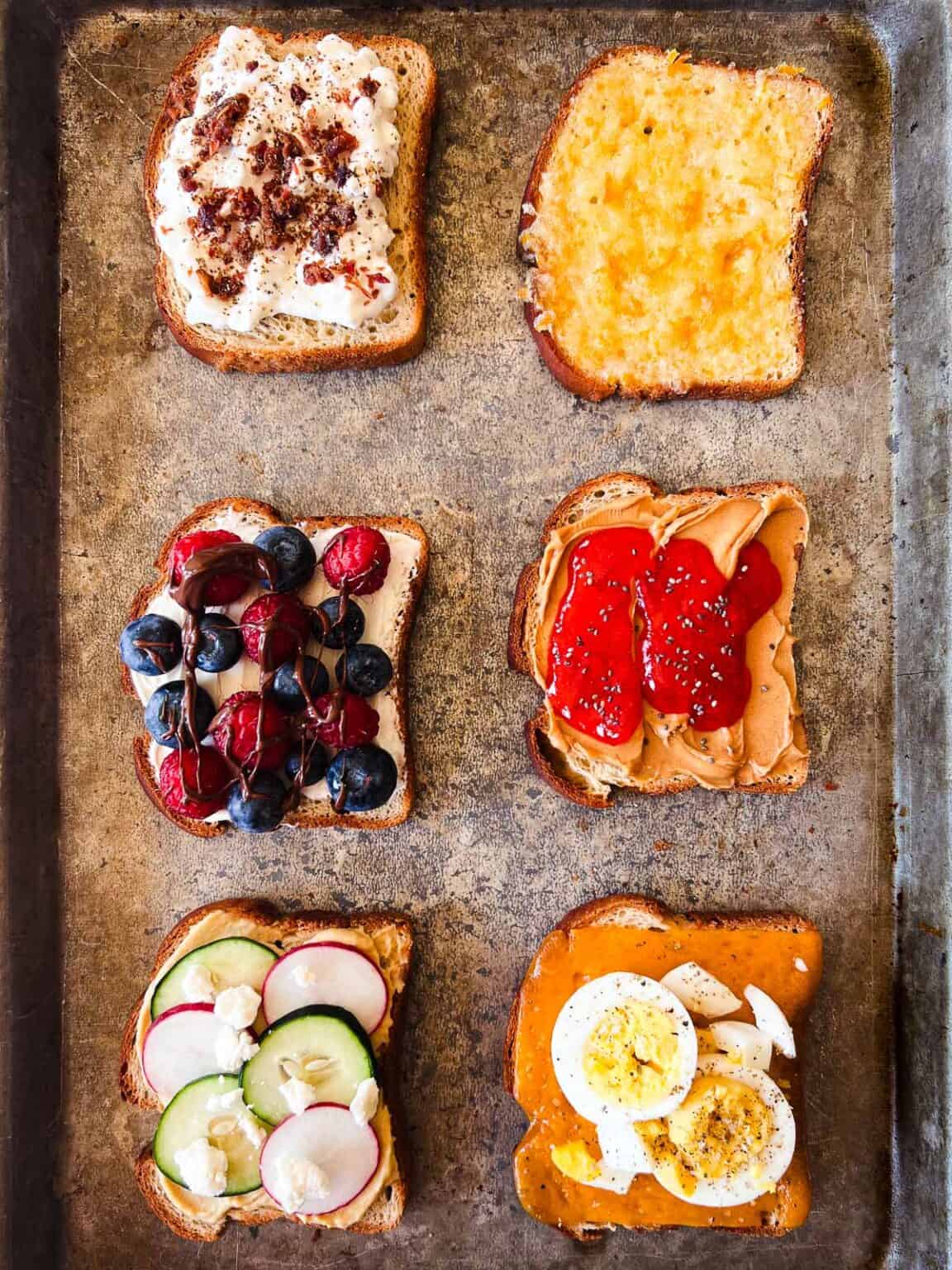 Toast Toppers With Gluten Free Bread | Loveable Lemons