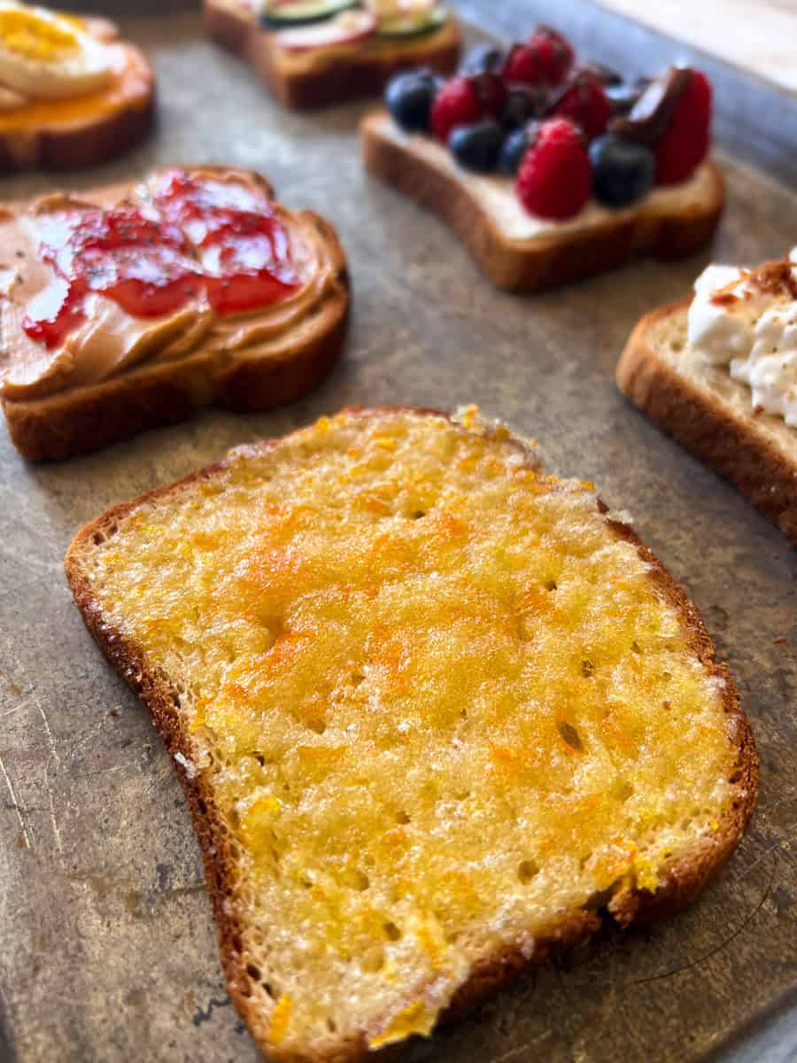 Low FODMAP Toast Toppers With Gluten Free Bread