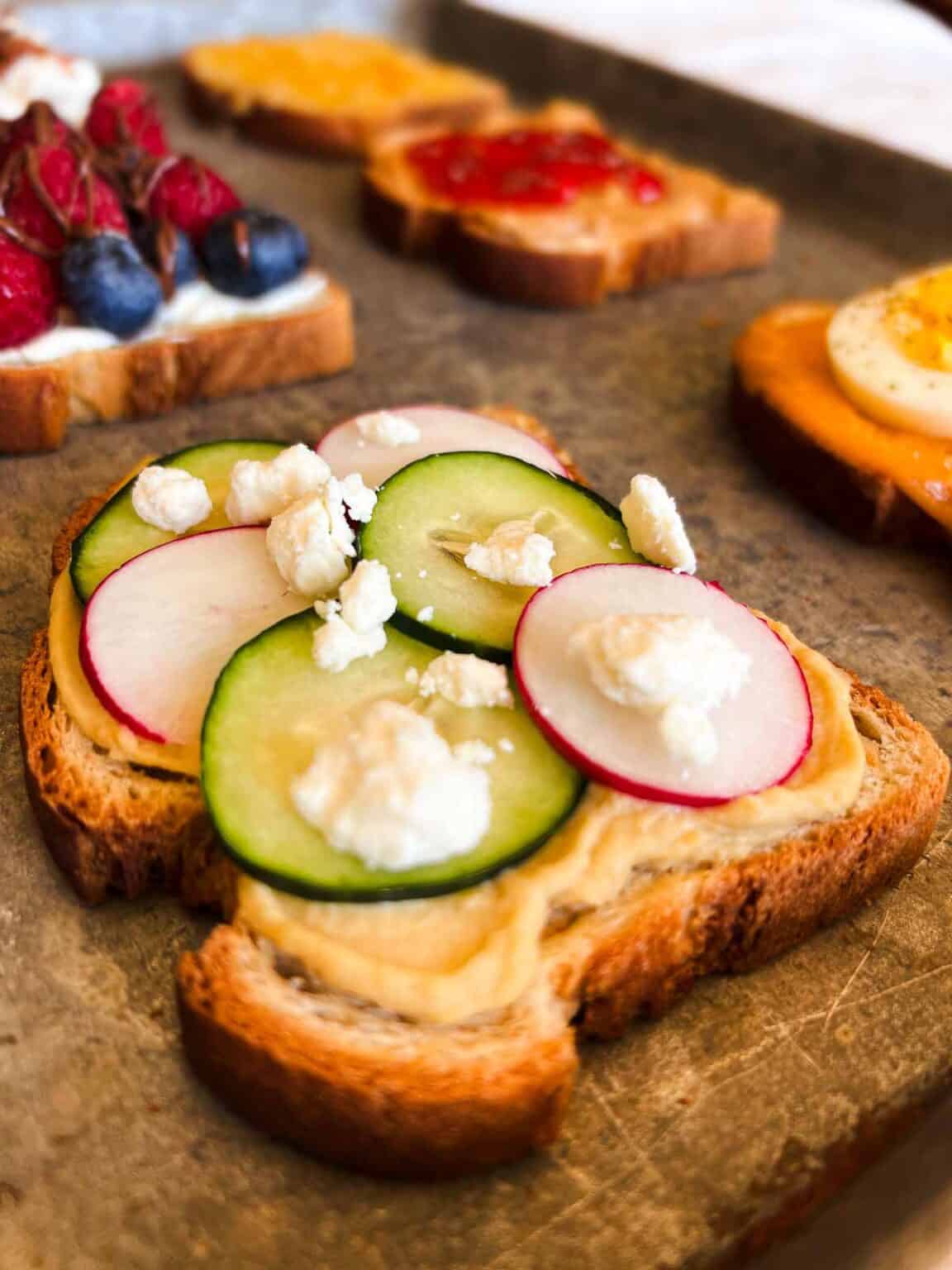 Toast Toppers With Gluten Free Bread | Loveable Lemons