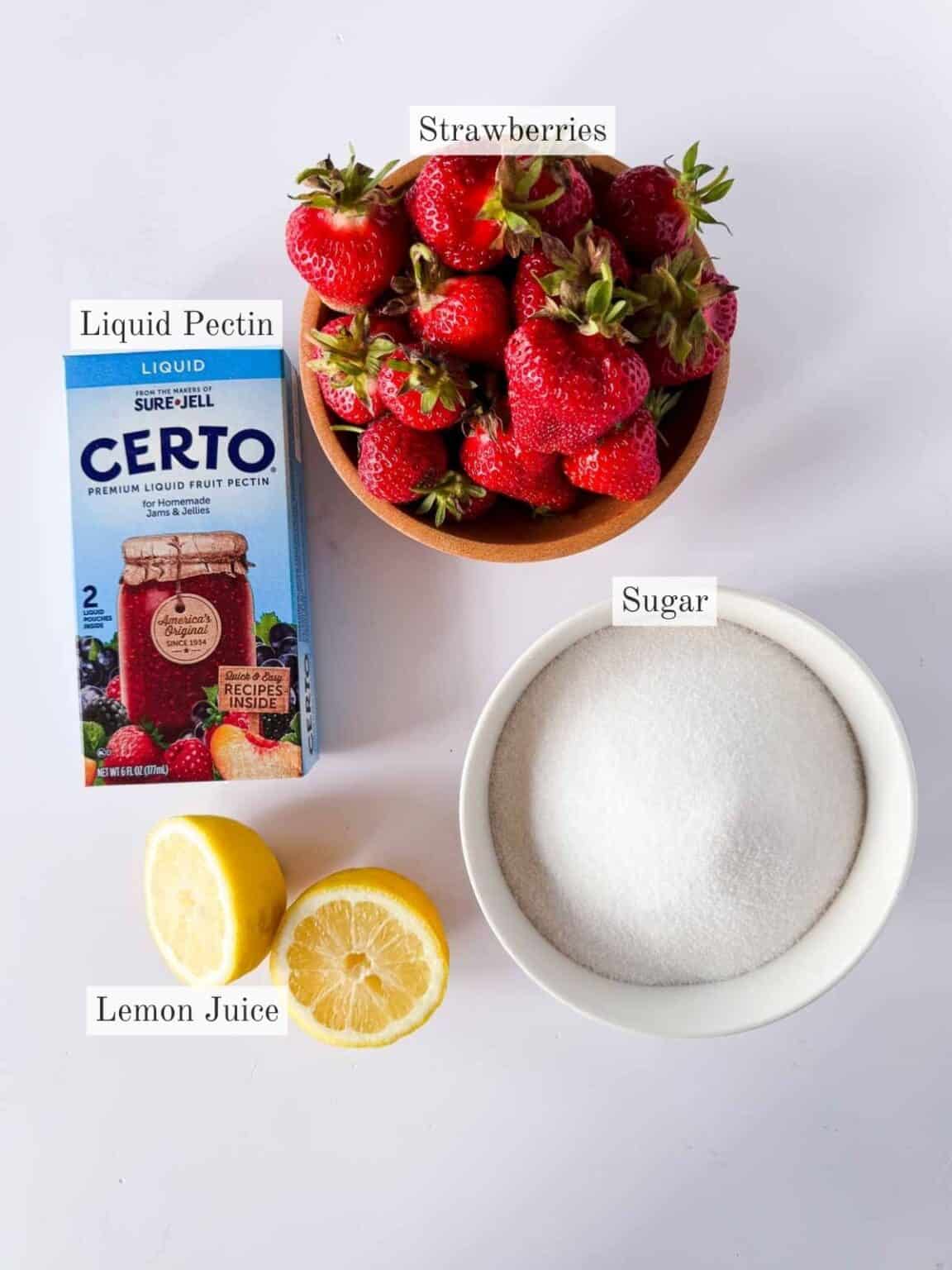 Strawberry Freezer Jam With Certo | Loveable Lemons