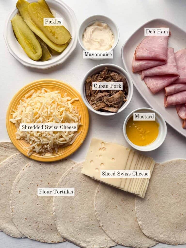 Easy Cuban Sandwich Quesadillas | Loveable Lemons
